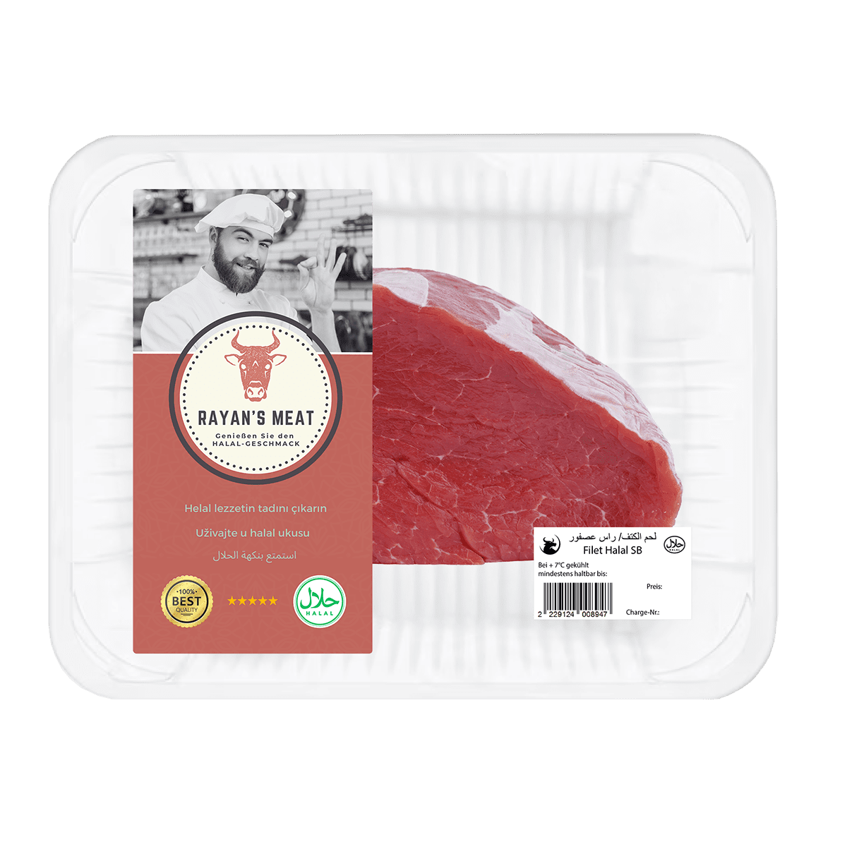 Rinderfilet Halal jetzt kaufen und direkt nach Hause liefern lassen